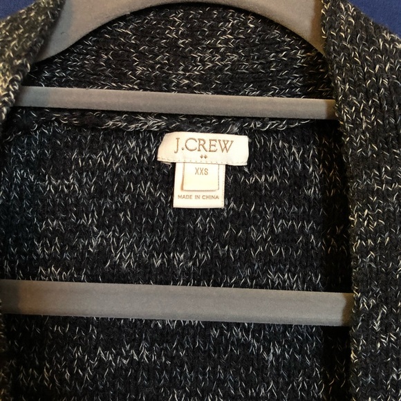 J. Crew Factory | Sweaters | Jcrew Factory Marled Black Open Cardigan ...